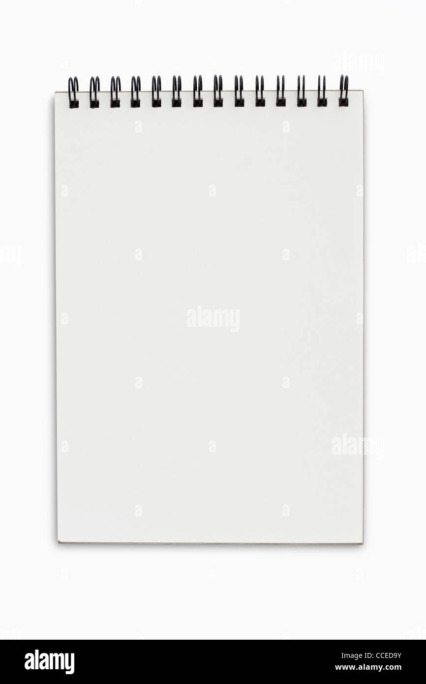 Spiral notepad sheet hi-res stock photography and images - Alamy