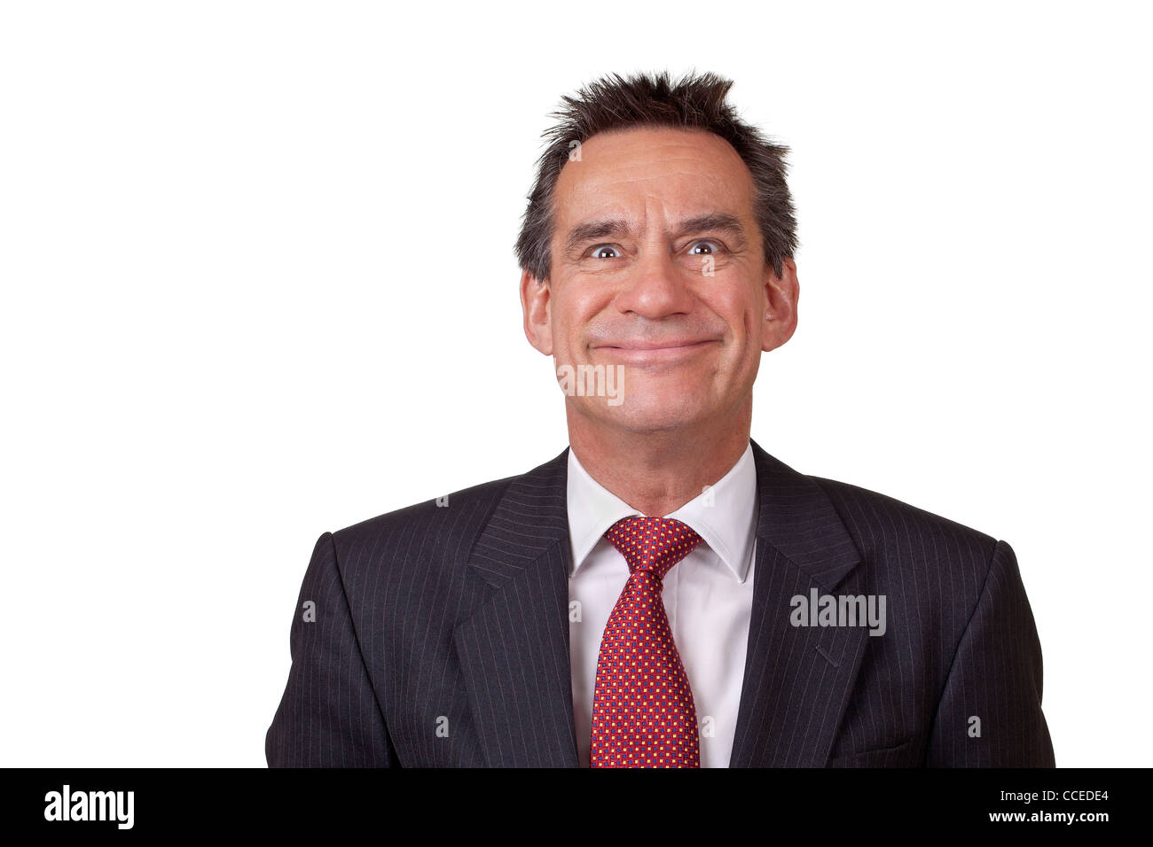 Man suit cheesy smile hi-res stock photography and images - Alamy