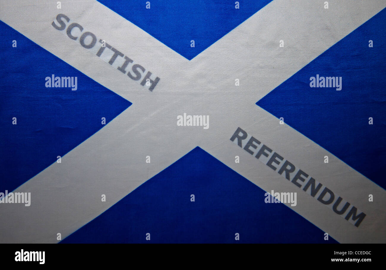 Scottish independence saltire flag hi-res stock photography and images ...