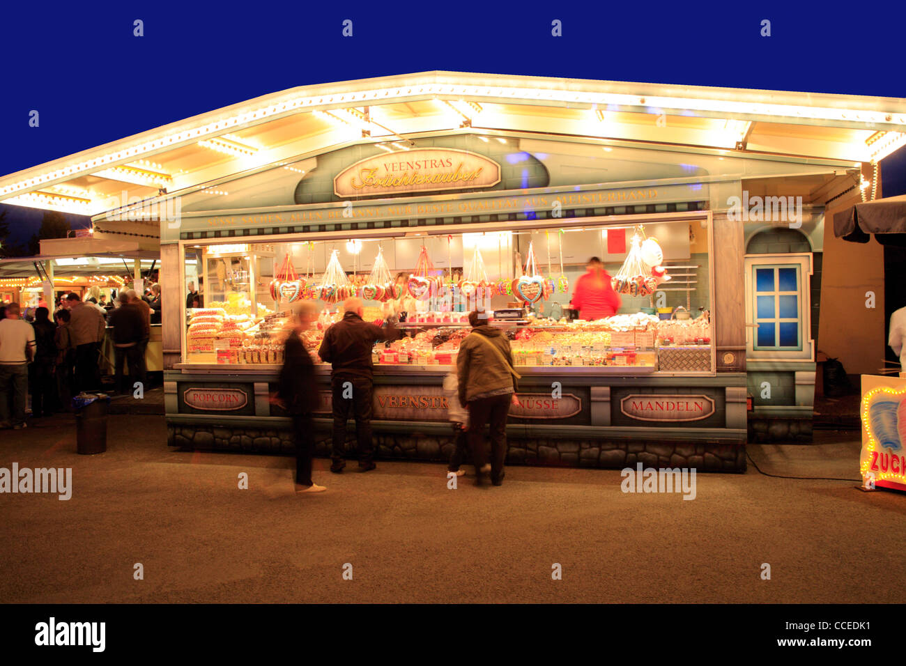 german mobile sales booth for candy and sweets at huestener fair ...
