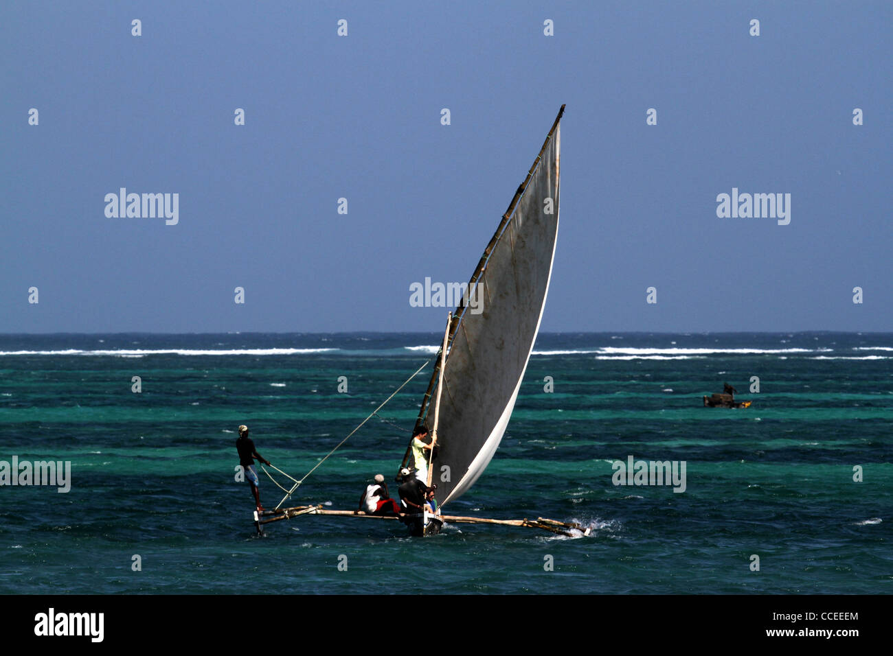 Dhow Kenya Coast Stock Photo - Alamy