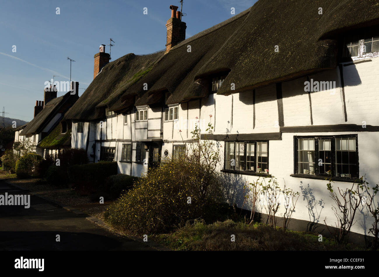 Anne Boleyn's cottages Coldharbour row Wendover Bucks UK Stock Photo ...