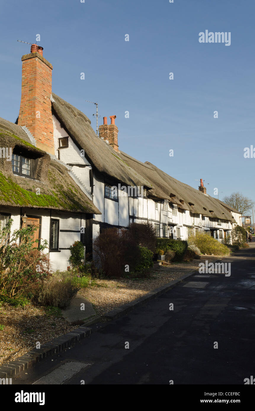 Anne Boleyn's cottages Coldharbour row Wendover Bucks UK Stock Photo ...