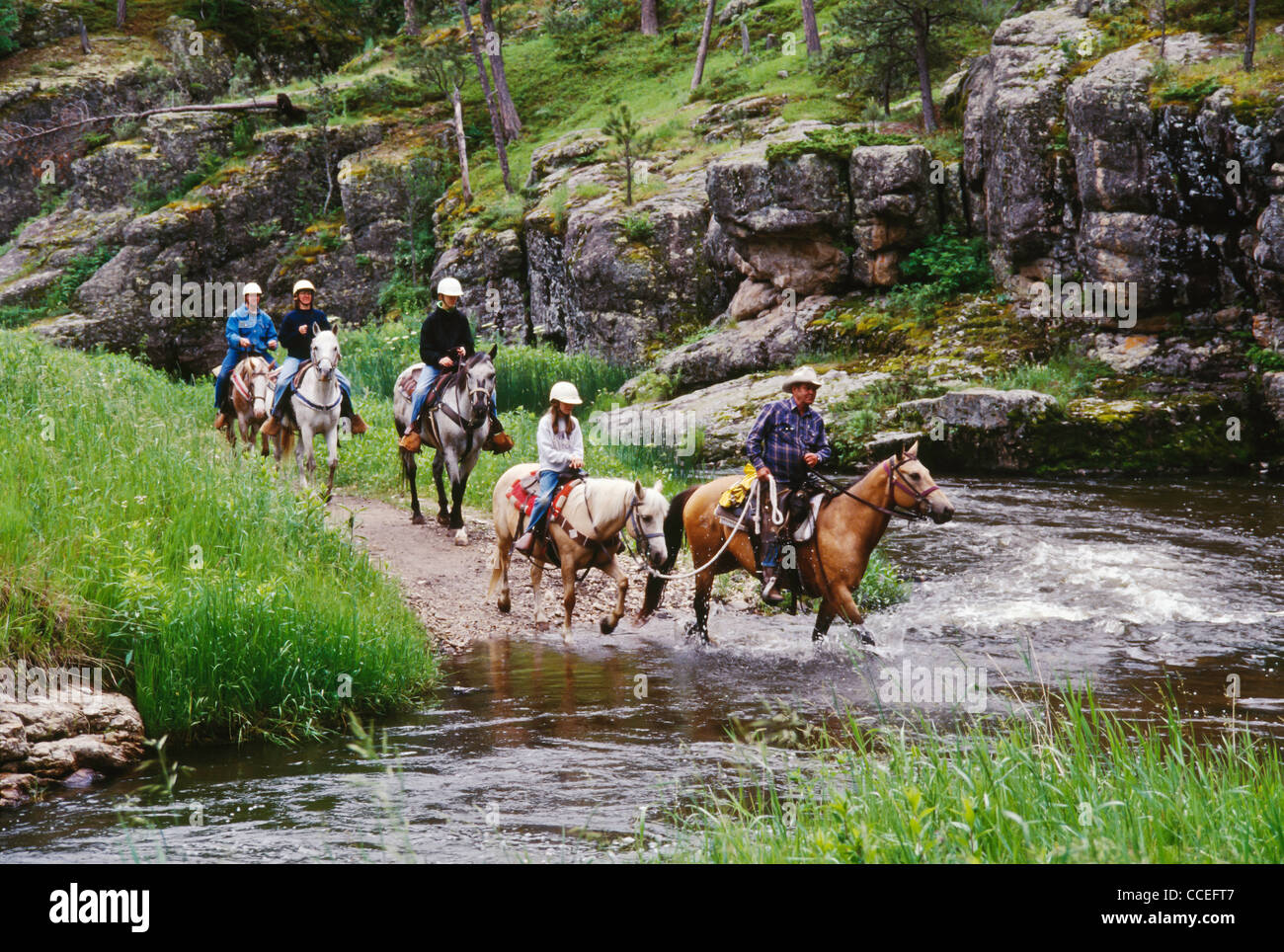American wilderness enjoying pathway adult men child hi-res stock ...