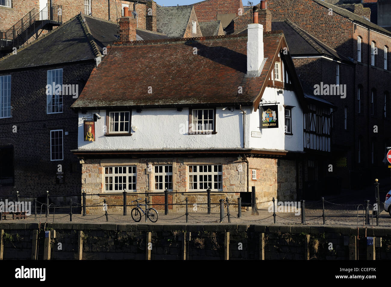 the kings arm public house on the river ouse york england uk Stock ...