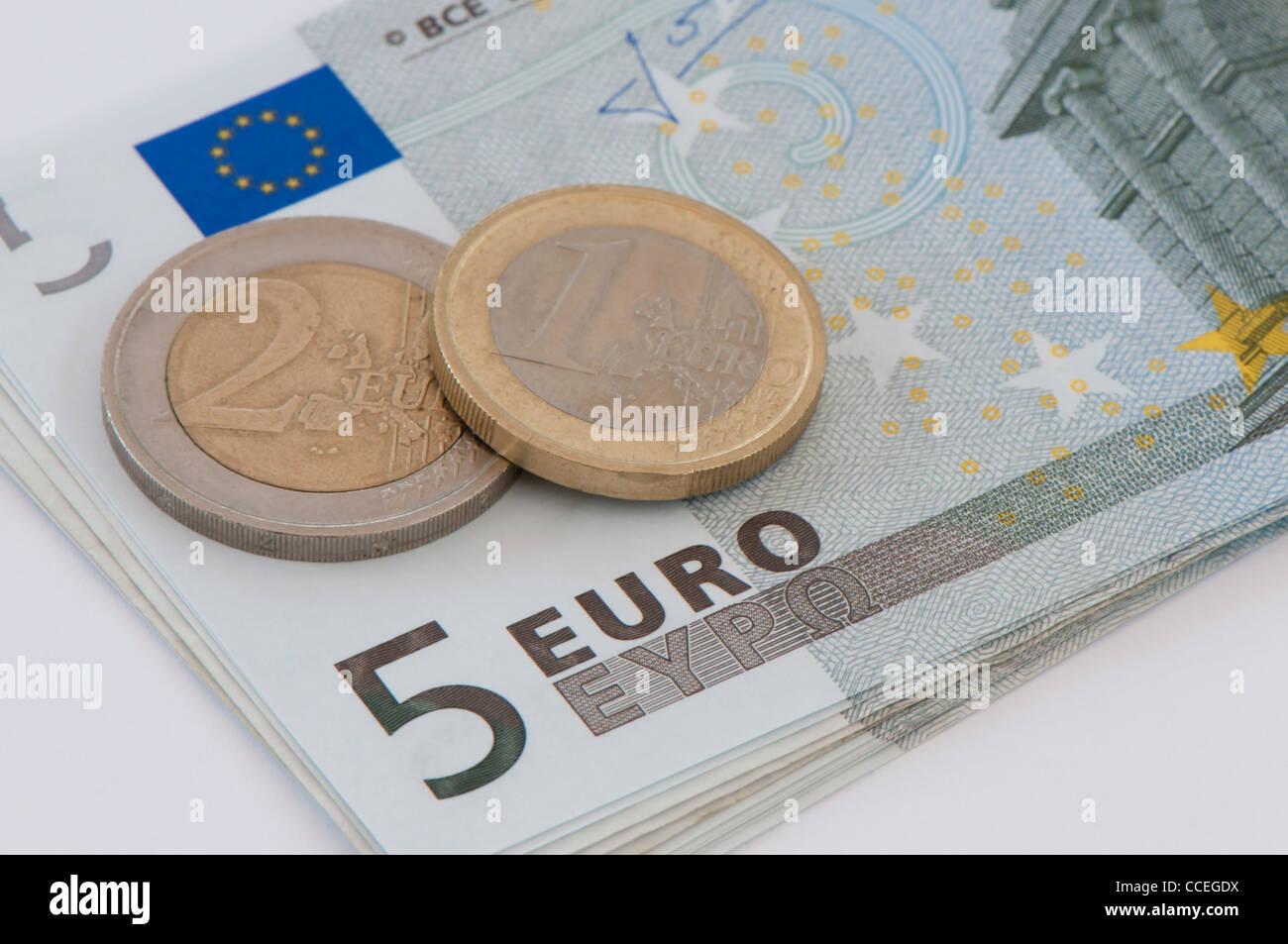 Euros spare change hi-res stock photography and images - Alamy