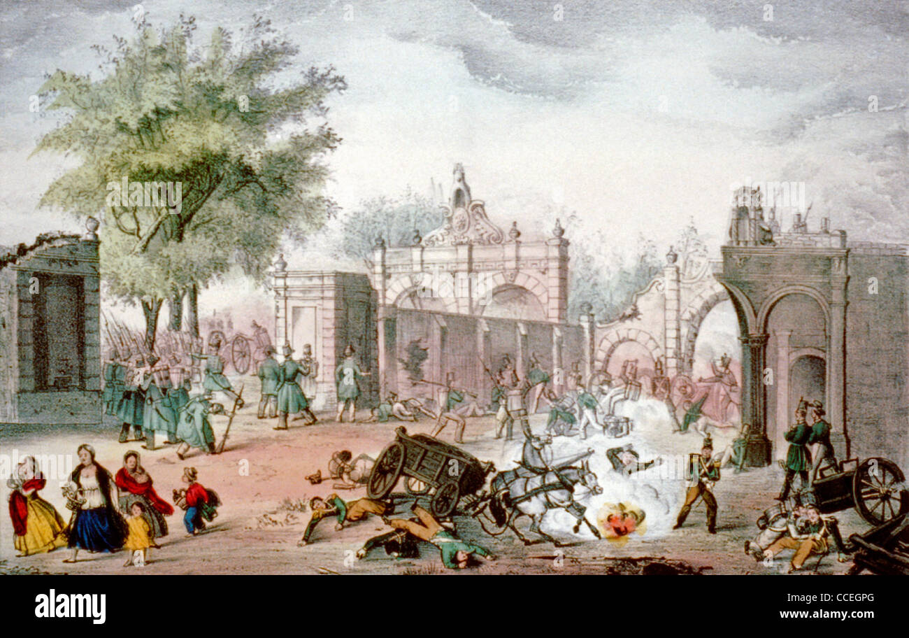 Gate of Belen: Mexico, the 13th September, 1847 Garita de Belen: Mexico ...