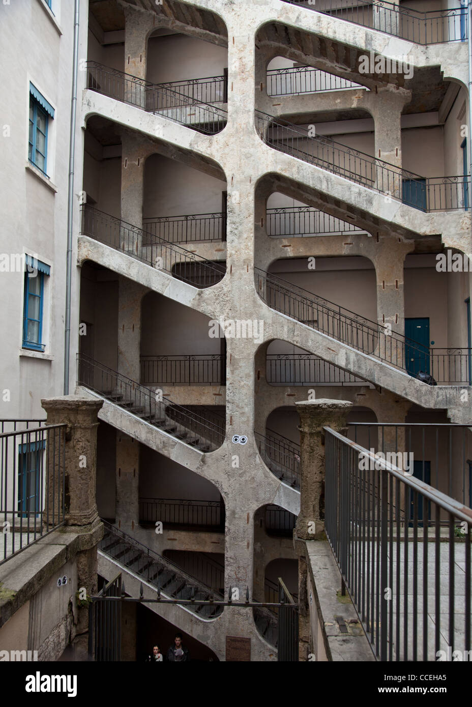 Lyon stairs hi-res stock photography and images - Alamy