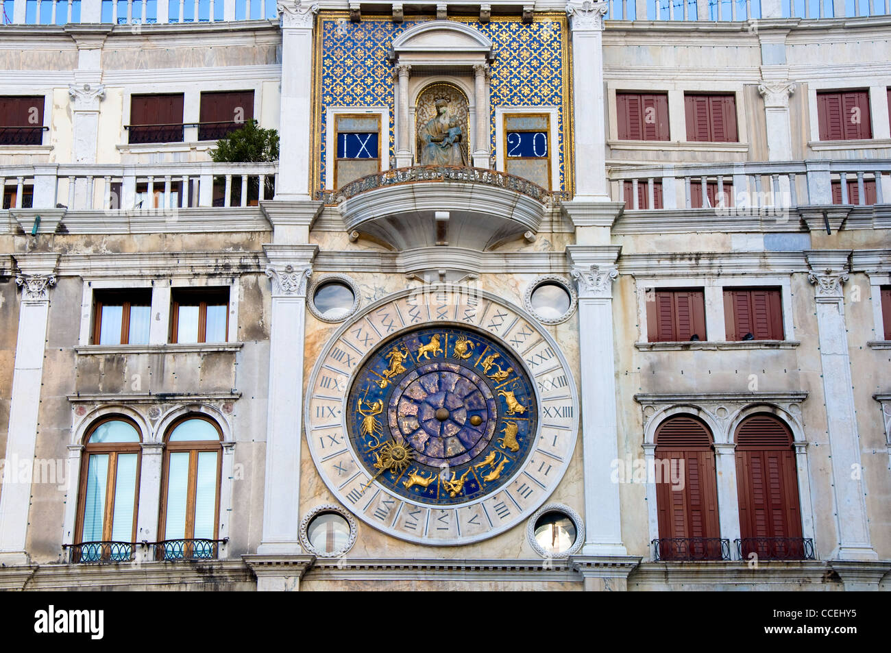 St Mark's Clock tower, St Mark's Square, Venice, Italy Stock Photo - Alamy