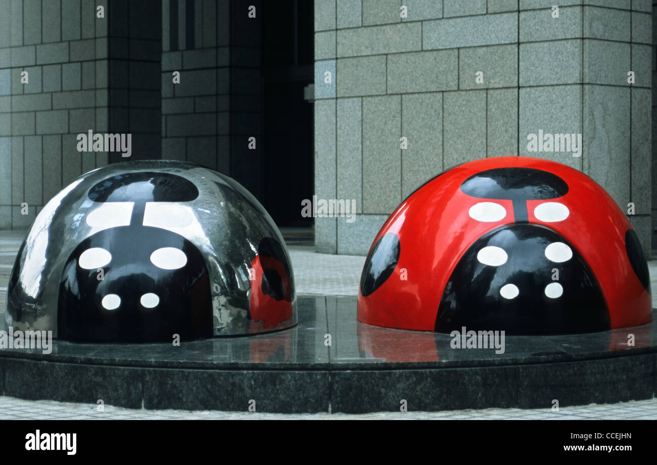 Ladybird sculpture outside Metropolitan Government Buildings, Shinjuku ...