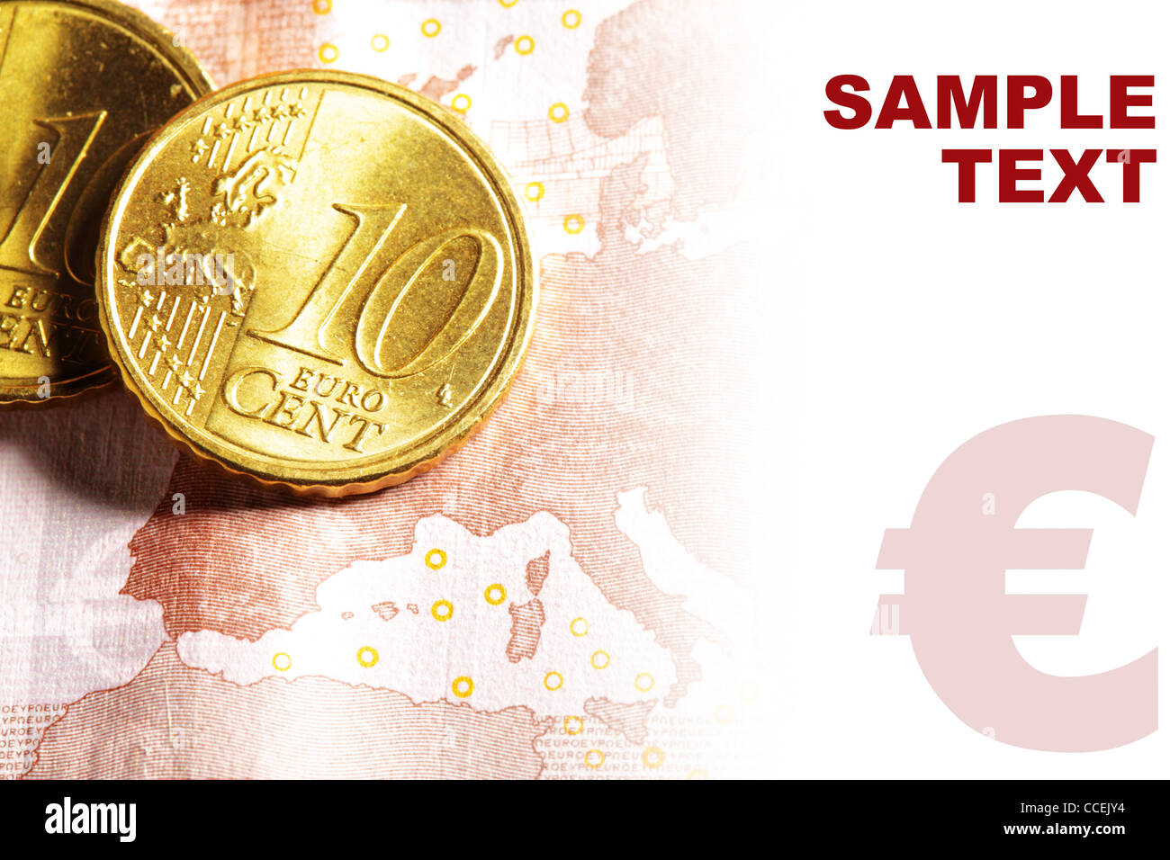 Map of europe euro coins hi-res stock photography and images - Alamy