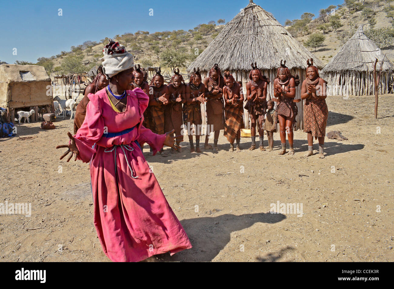 Himba women dancing hi-res stock photography and images - Alamy