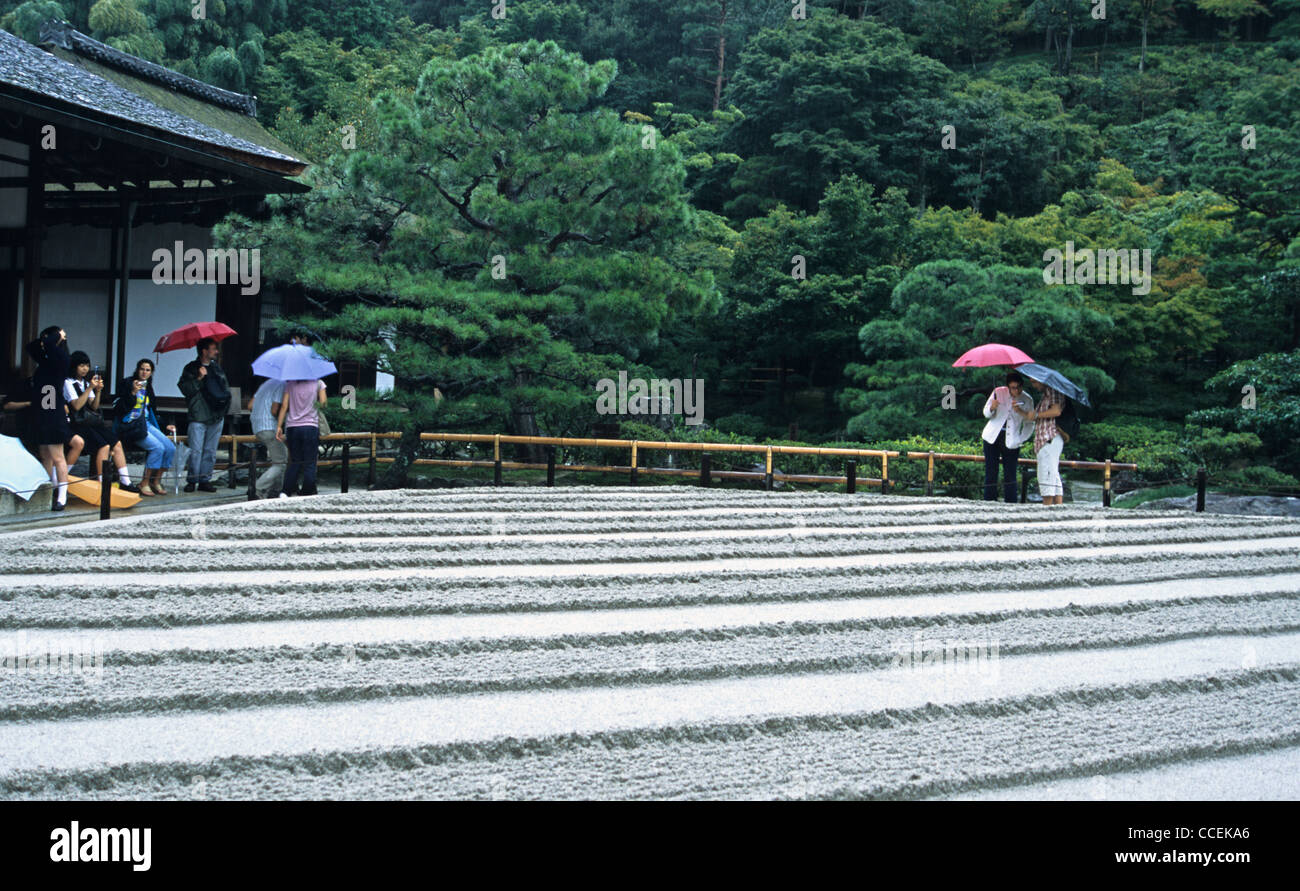 Sand garden, Ginkaku-ji Temple, Kyoto, Japan Stock Photo - Alamy