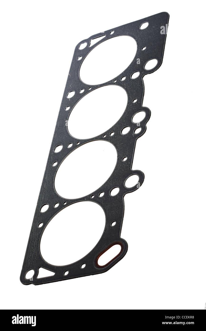 Cylinder head gasket isolated on white background Stock Photo - Alamy