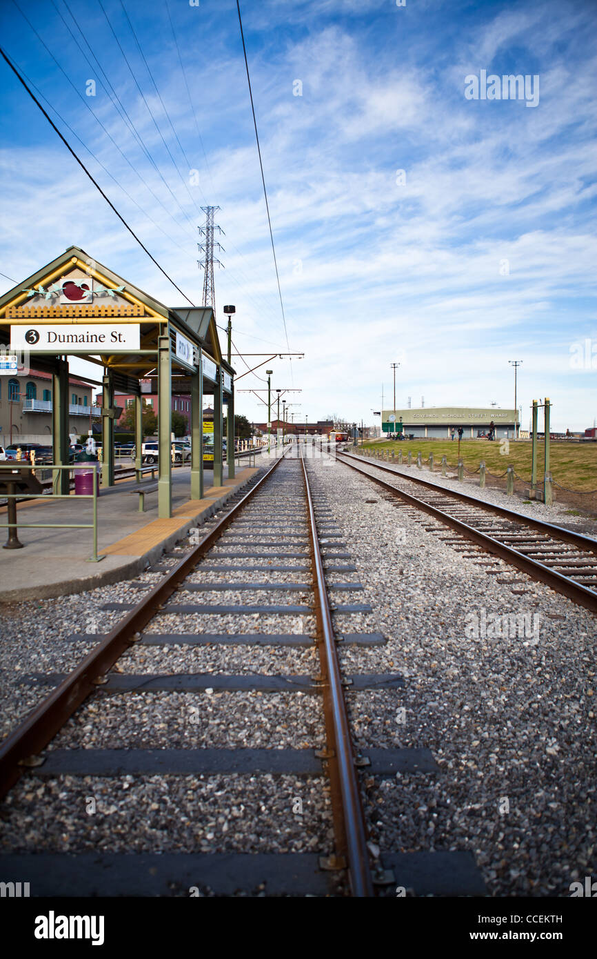 French Quarter Train Tracks New Orleans Stock Photo - Alamy