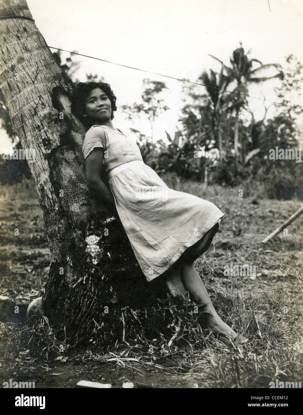 A Native Girl, Leyte, Philippines during World War II Stock Photo - Alamy