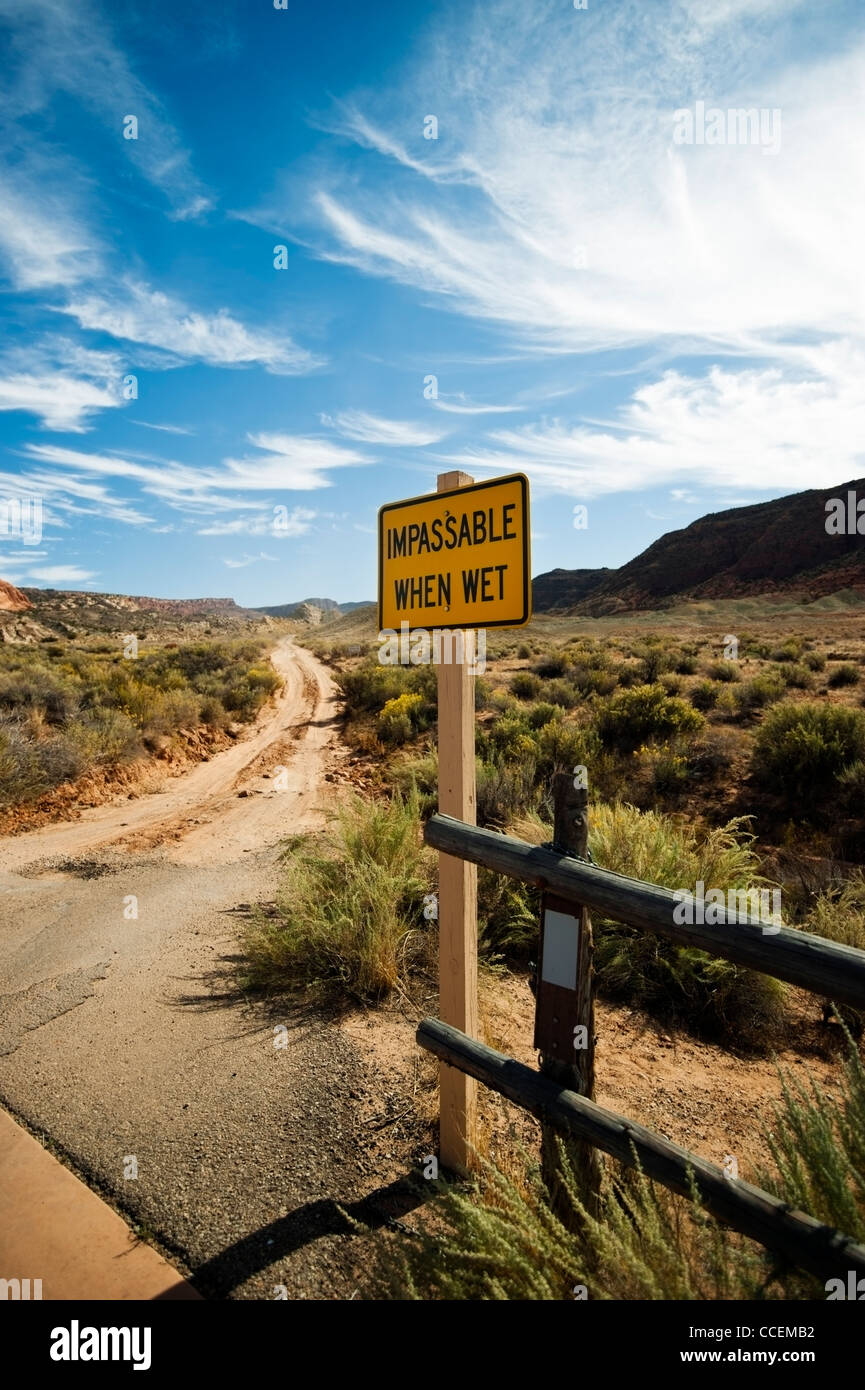 Road impassable when wet hi-res stock photography and images - Alamy
