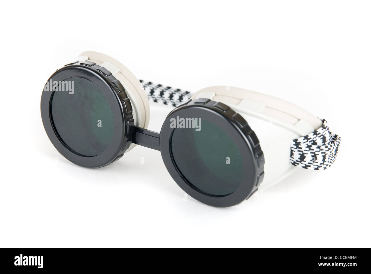 Working safety glasses close-up isolated on white background Stock ...