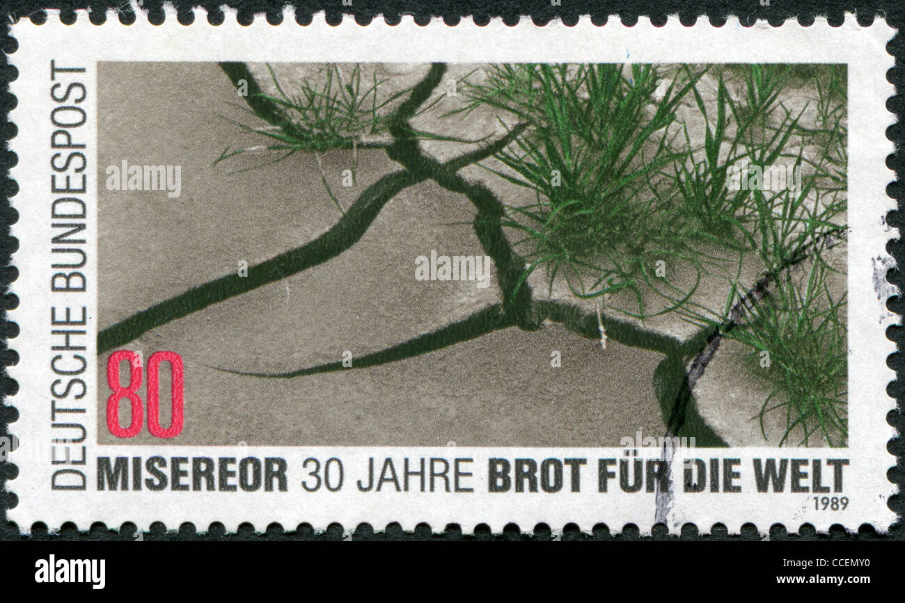 A stamp printed in the Germany, commemorates the 30th anniversary of ...