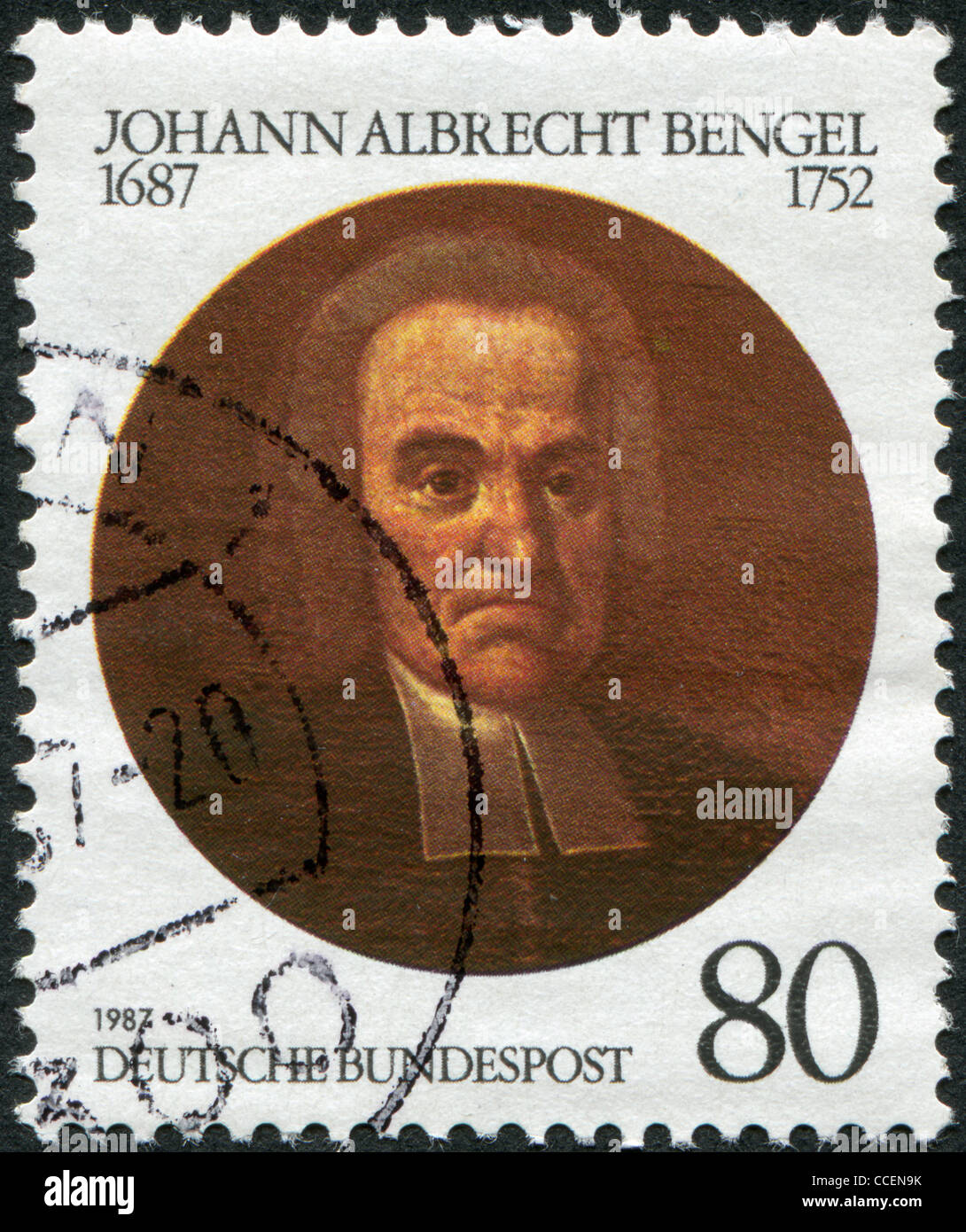 A stamp printed in Germany, is dedicated to the 300th anniversary of ...