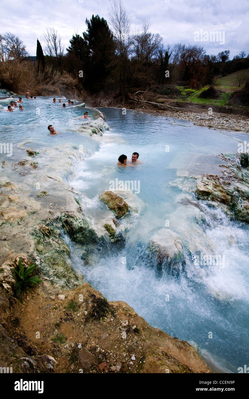 Saturnia, thermal bath, Tuscany, Italy, Europe Stock Photo - Alamy