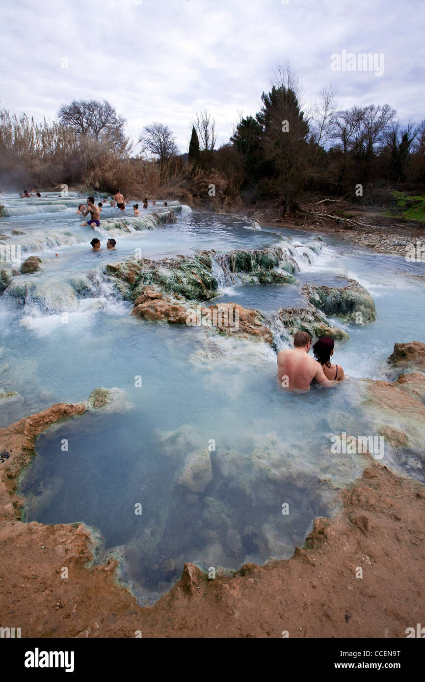 Saturnia, thermal bath, Tuscany, Italy, Europe Stock Photo - Alamy