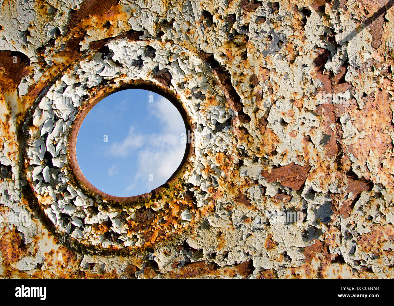 old ship fragment metallic background and texture Stock Photo - Alamy
