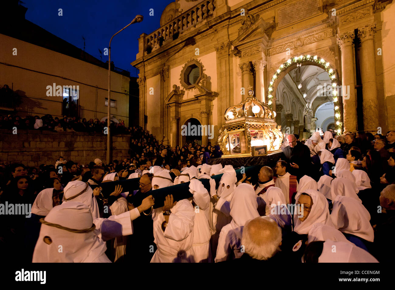 Leonforte, Holy friday procession, Sicily, Italy, Europe Stock Photo ...