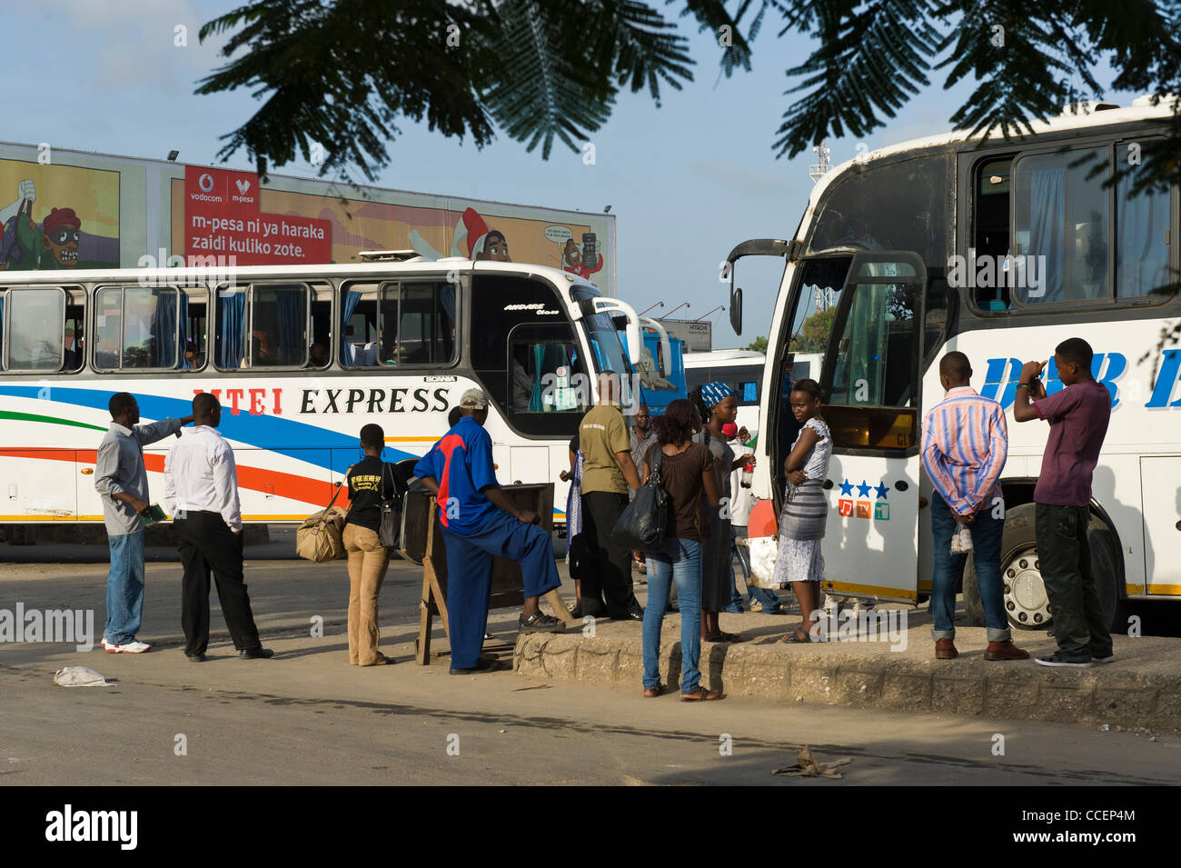 Ubungo bus terminal in Dar es Salaam Tanzania Stock Photo - Alamy