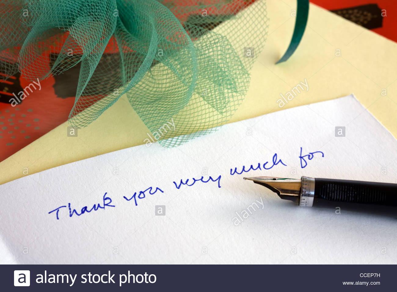 Write Thank You Card High Resolution Stock Photography and Images - Alamy