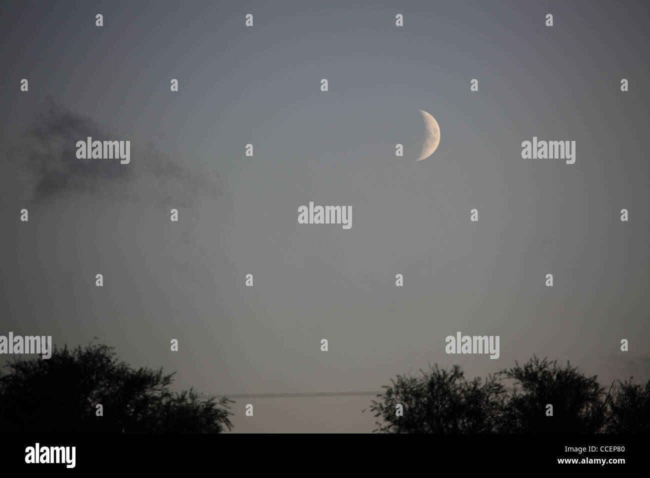 Waxing crescent moon hi-res stock photography and images - Alamy