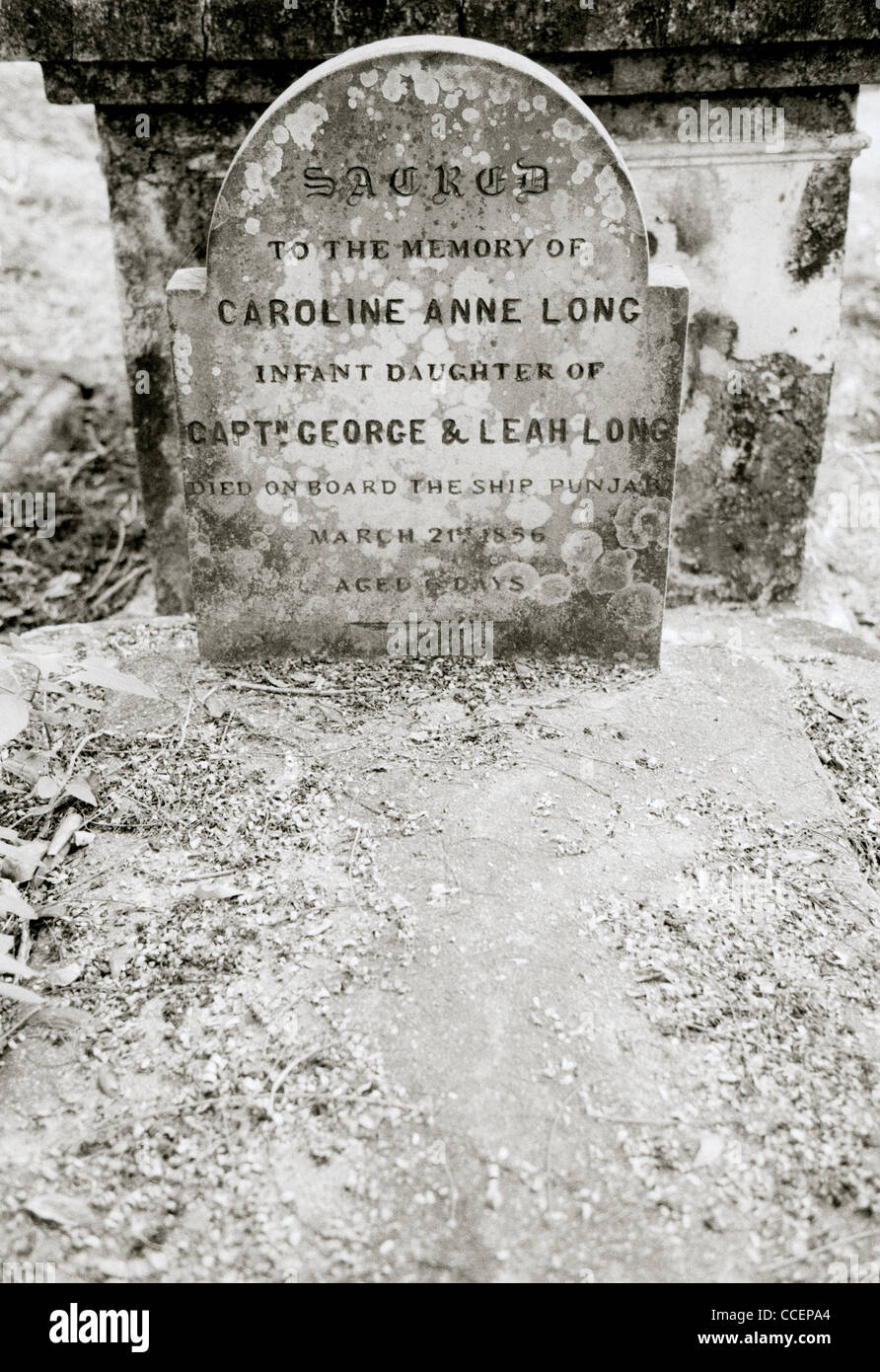 The Protestant Cemetery in George Town in Penang Island in Malaysia in ...