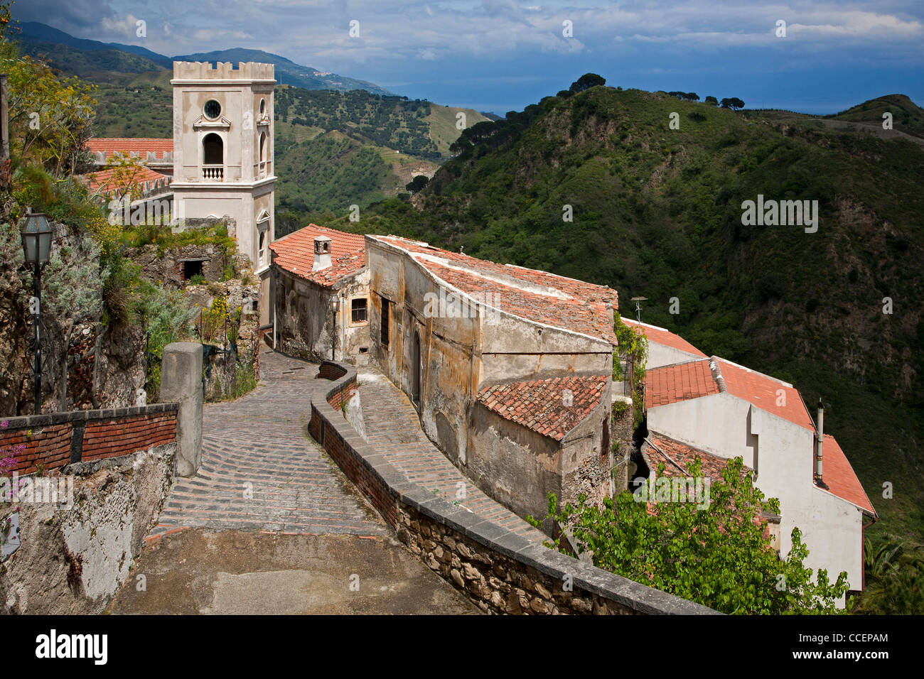 Cityscape, Savoca village, Sicily, Italy, Europe Stock Photo - Alamy