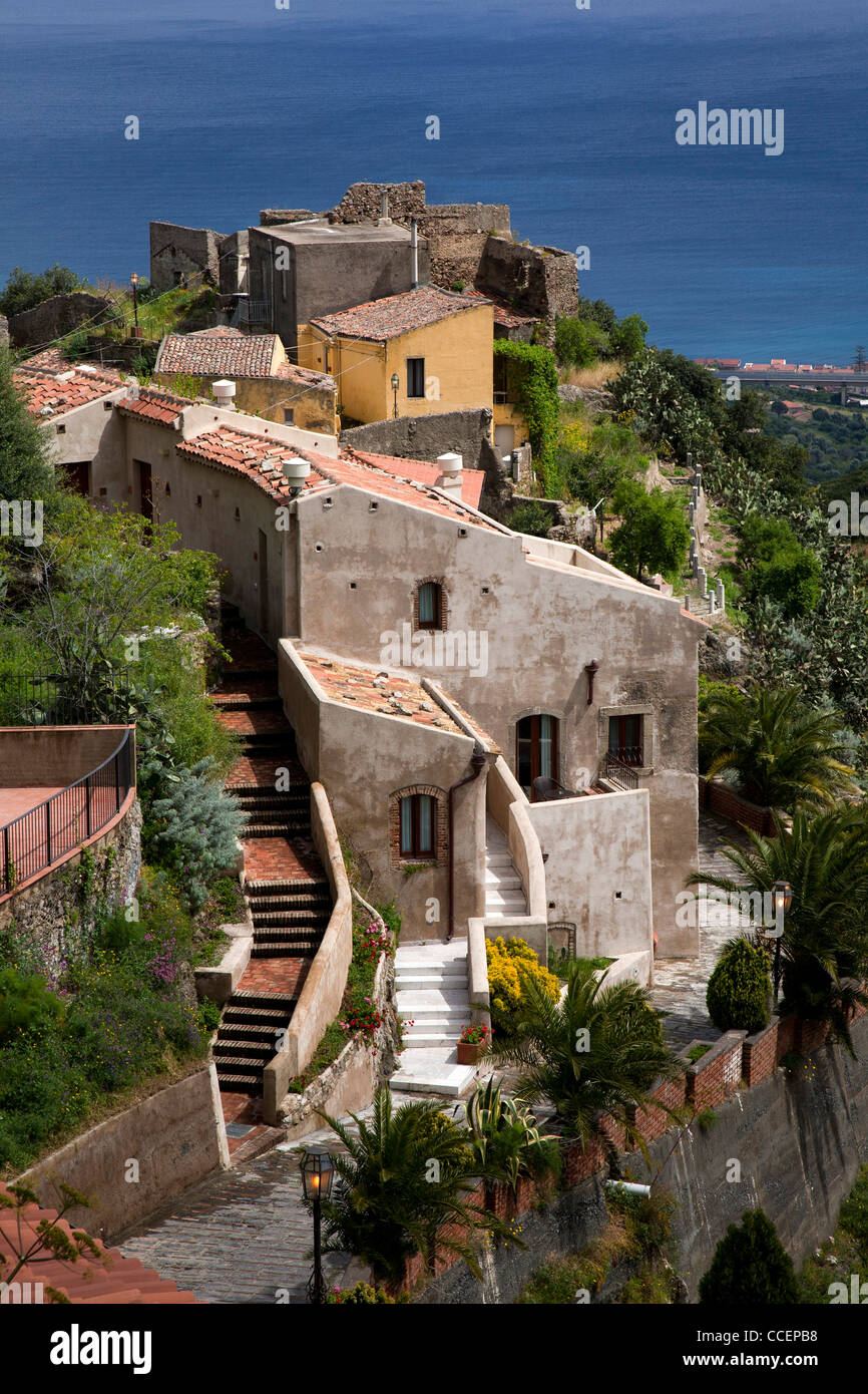 Cityscape, Savoca village, Sicily, Italy, Europe Stock Photo - Alamy