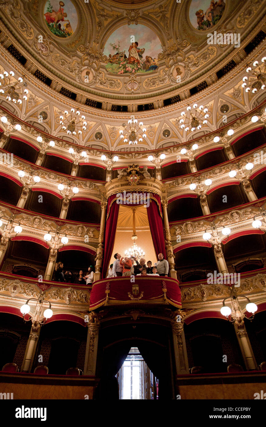 Massimo Bellini theatre, Catania, Sicily, italy, Europe Stock Photo - Alamy