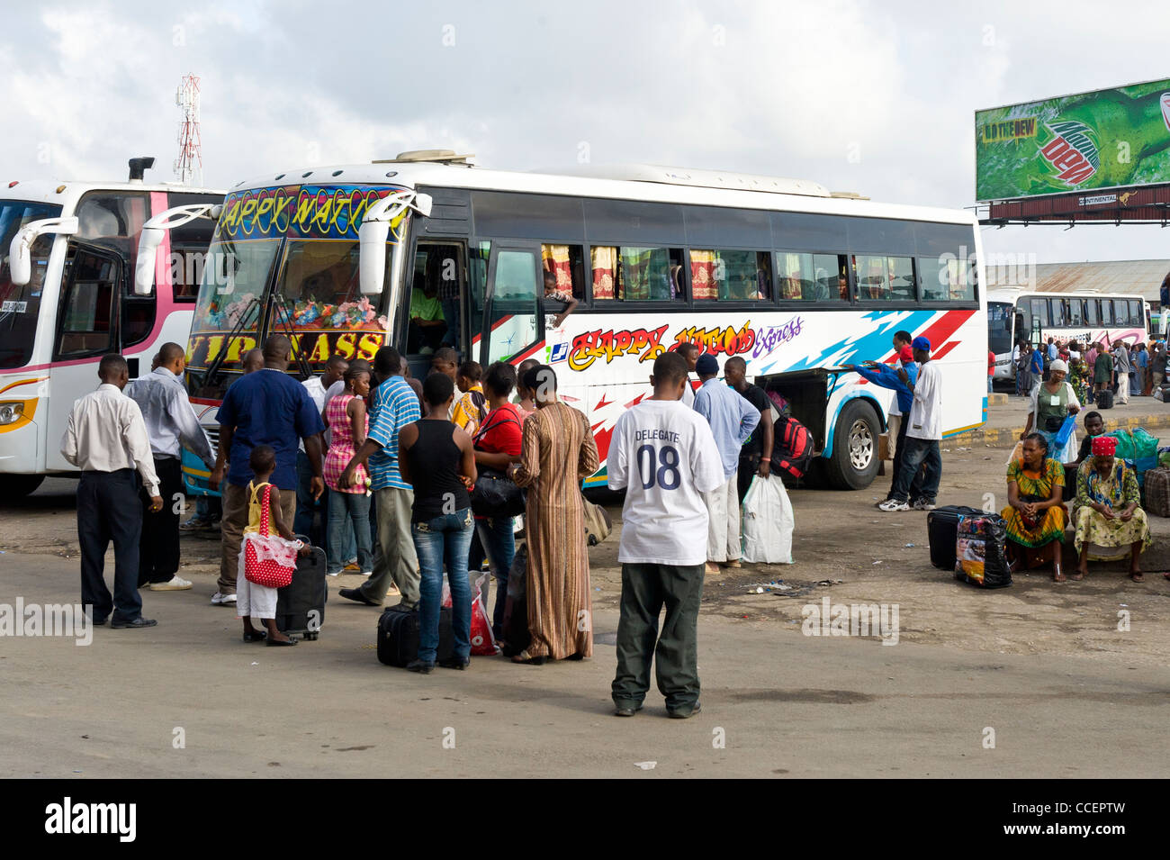 Ubungo bus terminal in Dar es Salaam Tanzania Stock Photo - Alamy