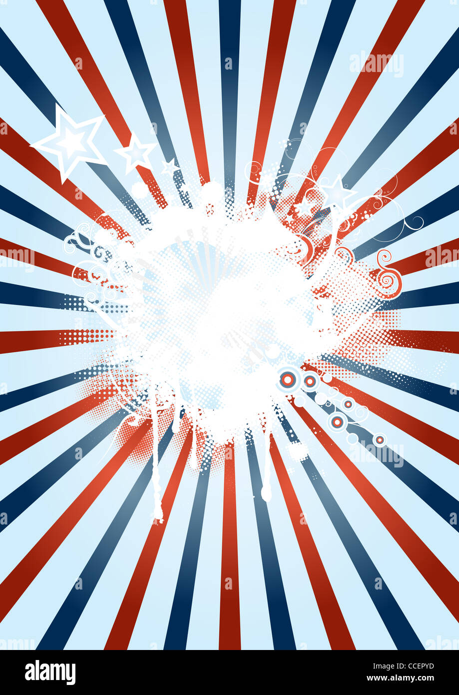 Illustration of a celebration of fourth of july poster, or for some ...