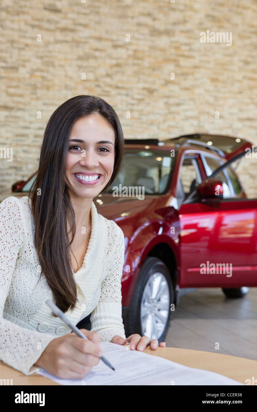 Signing portrait hi-res stock photography and images - Alamy