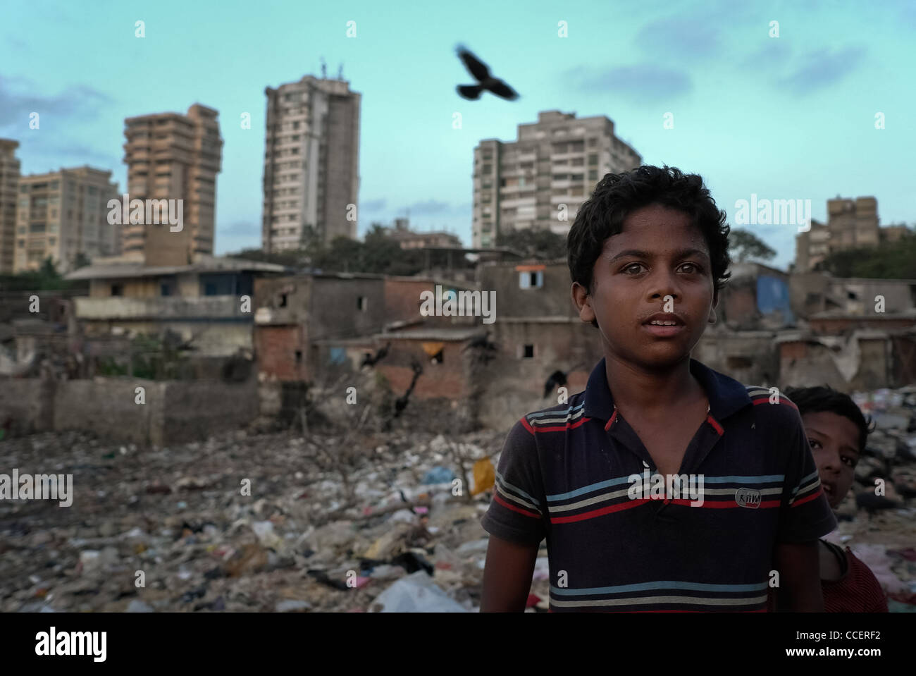 Slum kids on Colaba Island in Mumbai(bombay)., Indian Glance Stock ...