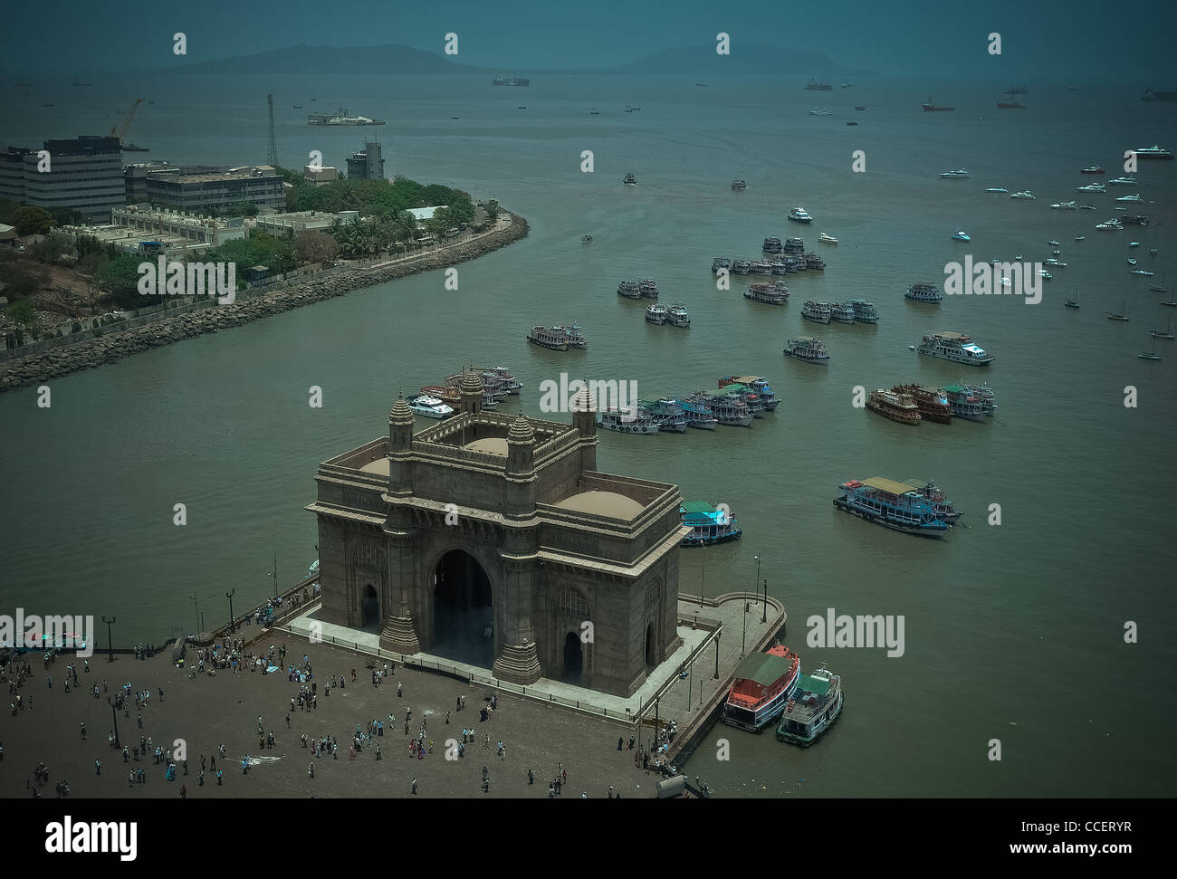 Bombay, The India Gate view from the Taj Stock Photo - Alamy