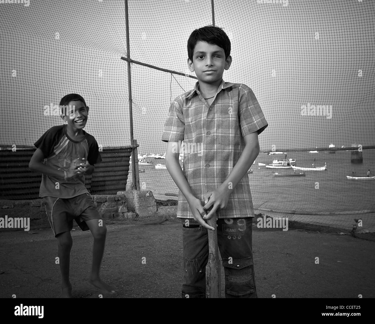 Bombay, street's kids., young people of the slums of Colaba Stock Photo ...