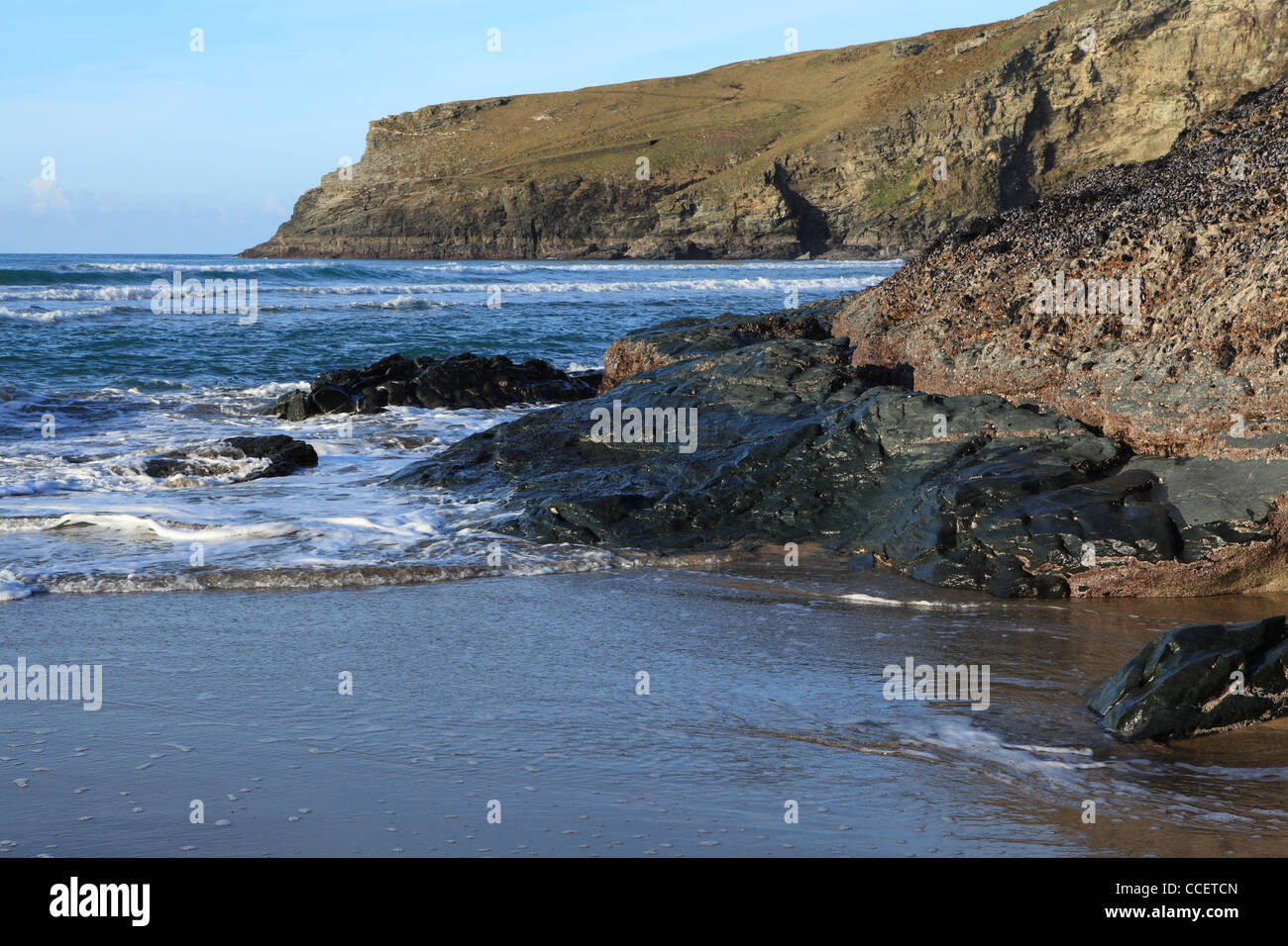 Penhallic point cornwall coast hi-res stock photography and images - Alamy