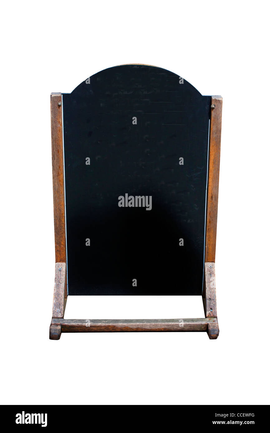 blackboard blank area ready for message isolated on a white background ...