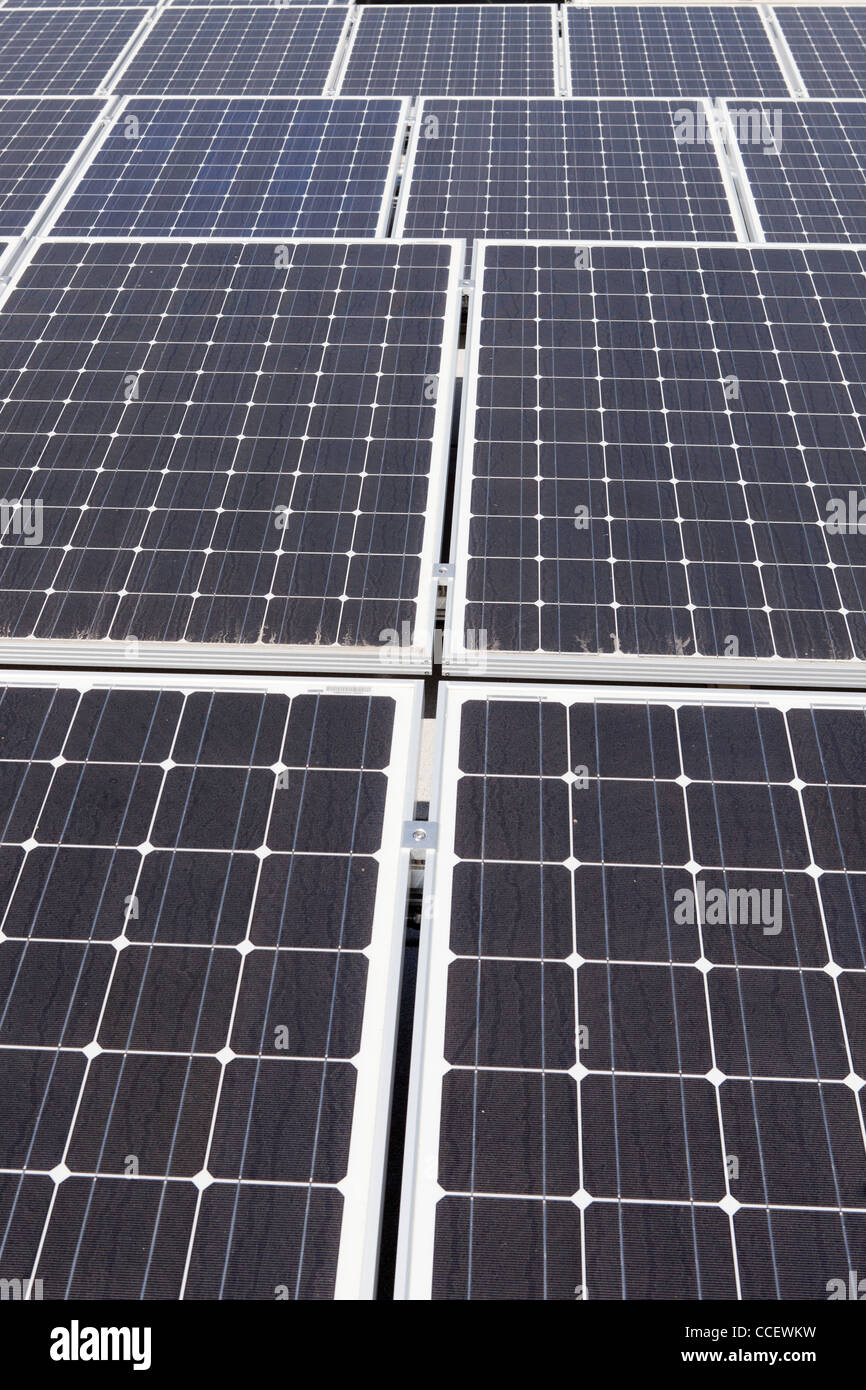 Photovoltaic solar panels Stock Photo - Alamy