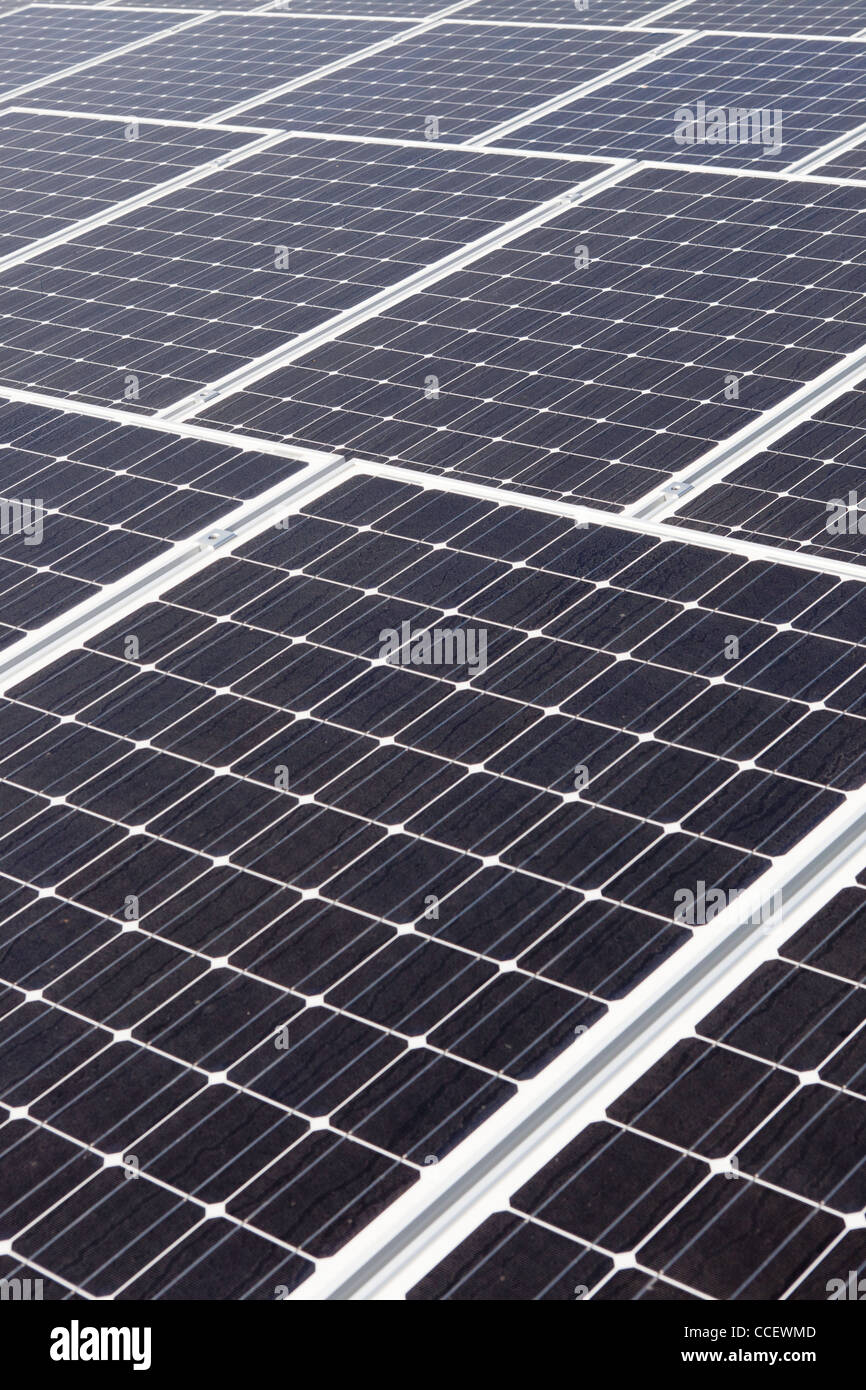 Large solar power panels Stock Photo - Alamy