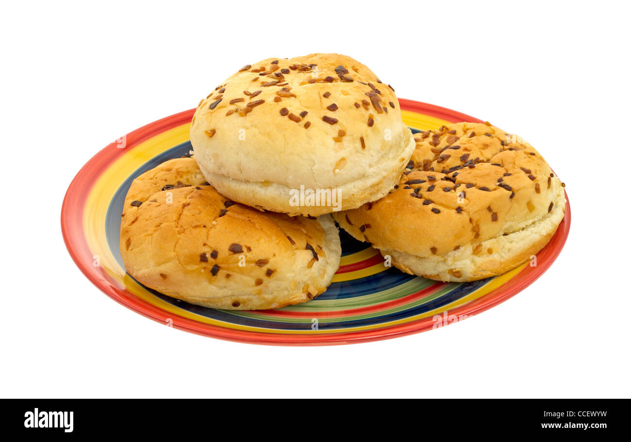 Stacked bulkie rolls Stock Photo - Alamy