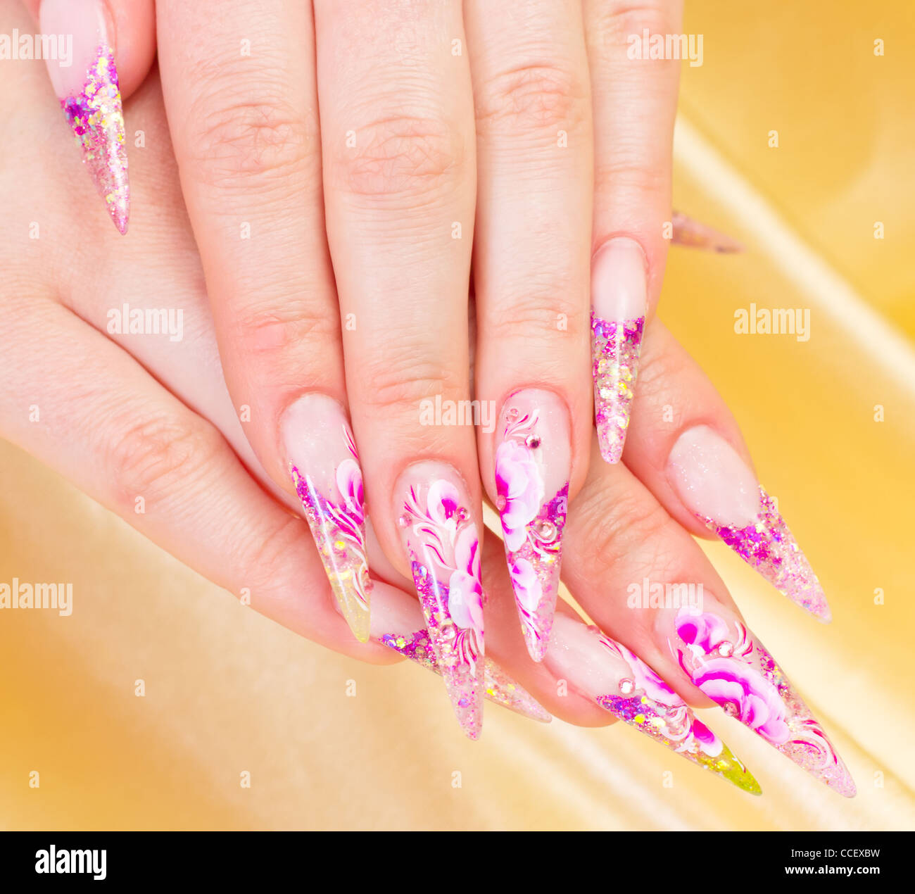 Manicure. Relaxation in spa salon. Woman fingers Stock Photo - Alamy