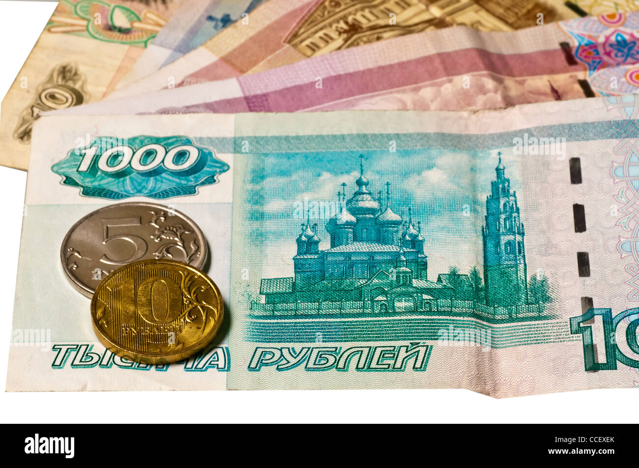 Russia currency bank note hi-res stock photography and images - Alamy