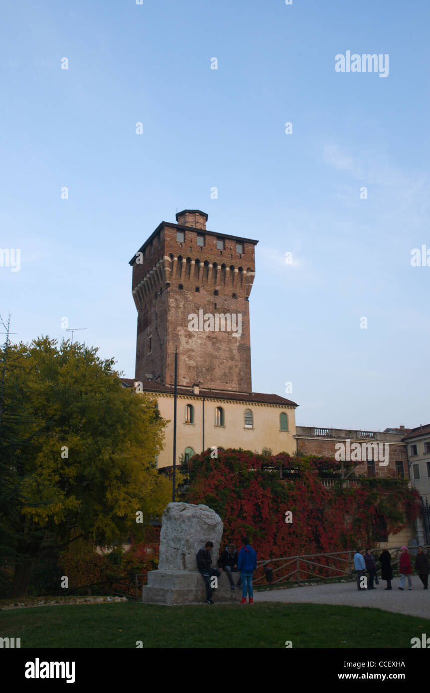 Giardino Salvi park with Torre di Castello tower Vicenza the Veneto ...