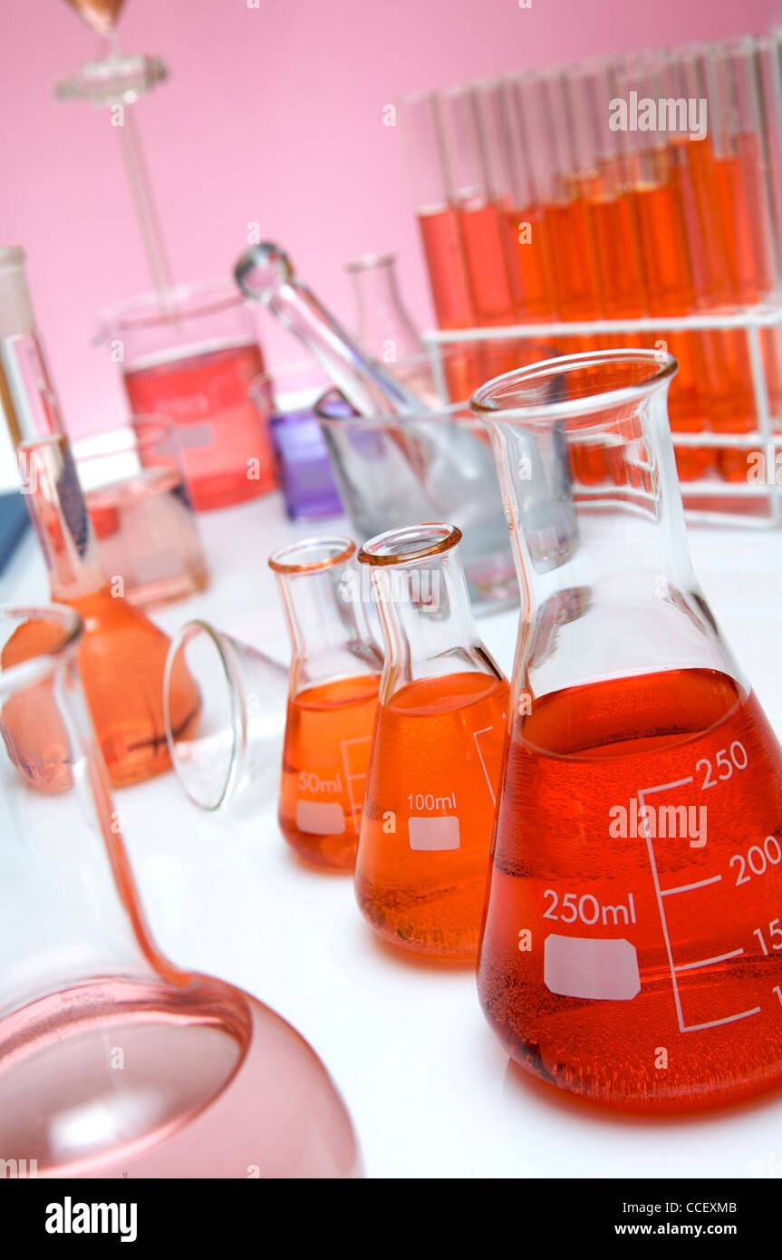 detail of a chemical laboratory Stock Photo - Alamy